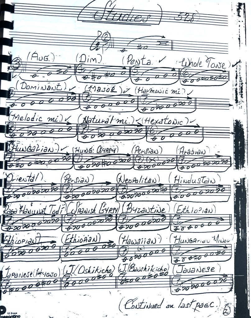 Pat Martino Unpublished Book: Intervallic Studies: NEW PAGES: – Modern ...